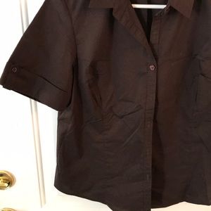 George | Tops | George Brown Button Down Collared Shirt | Poshmark